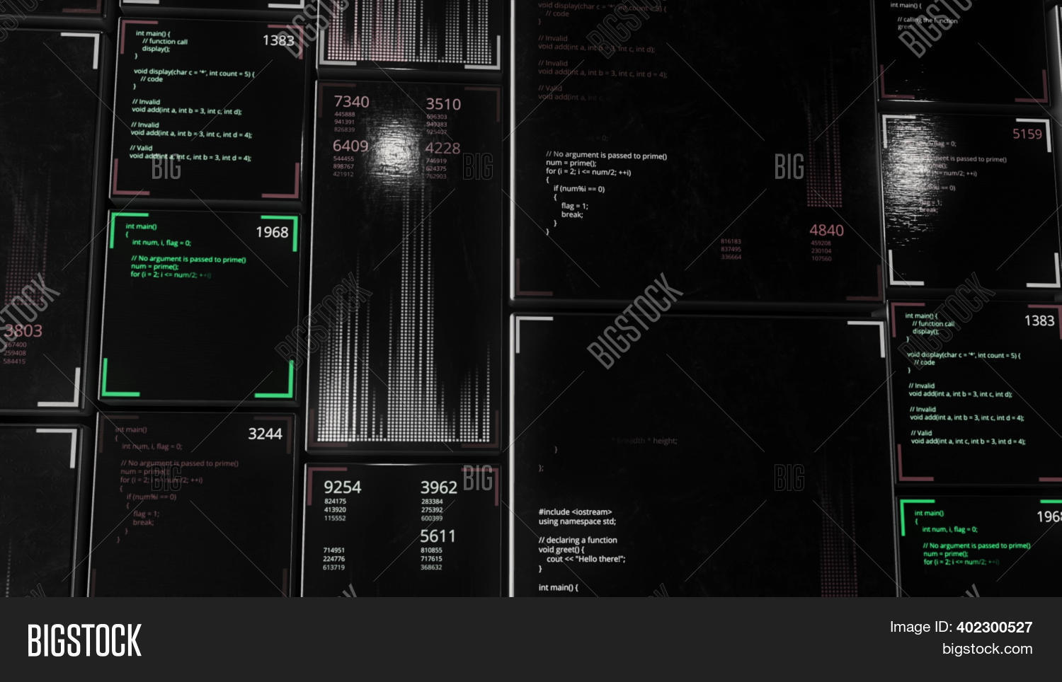 Screens Hacker Code Image & Photo (Free Trial) | Bigstock