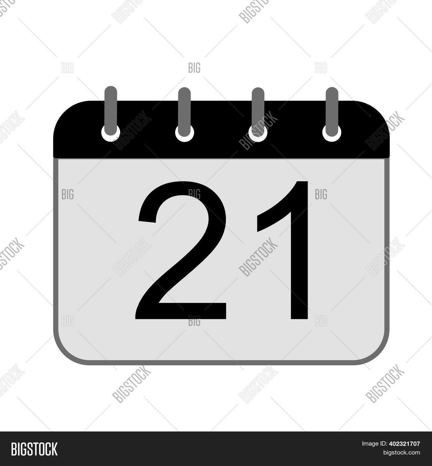 21th Calendar Icon Image & Photo (Free Trial) | Bigstock