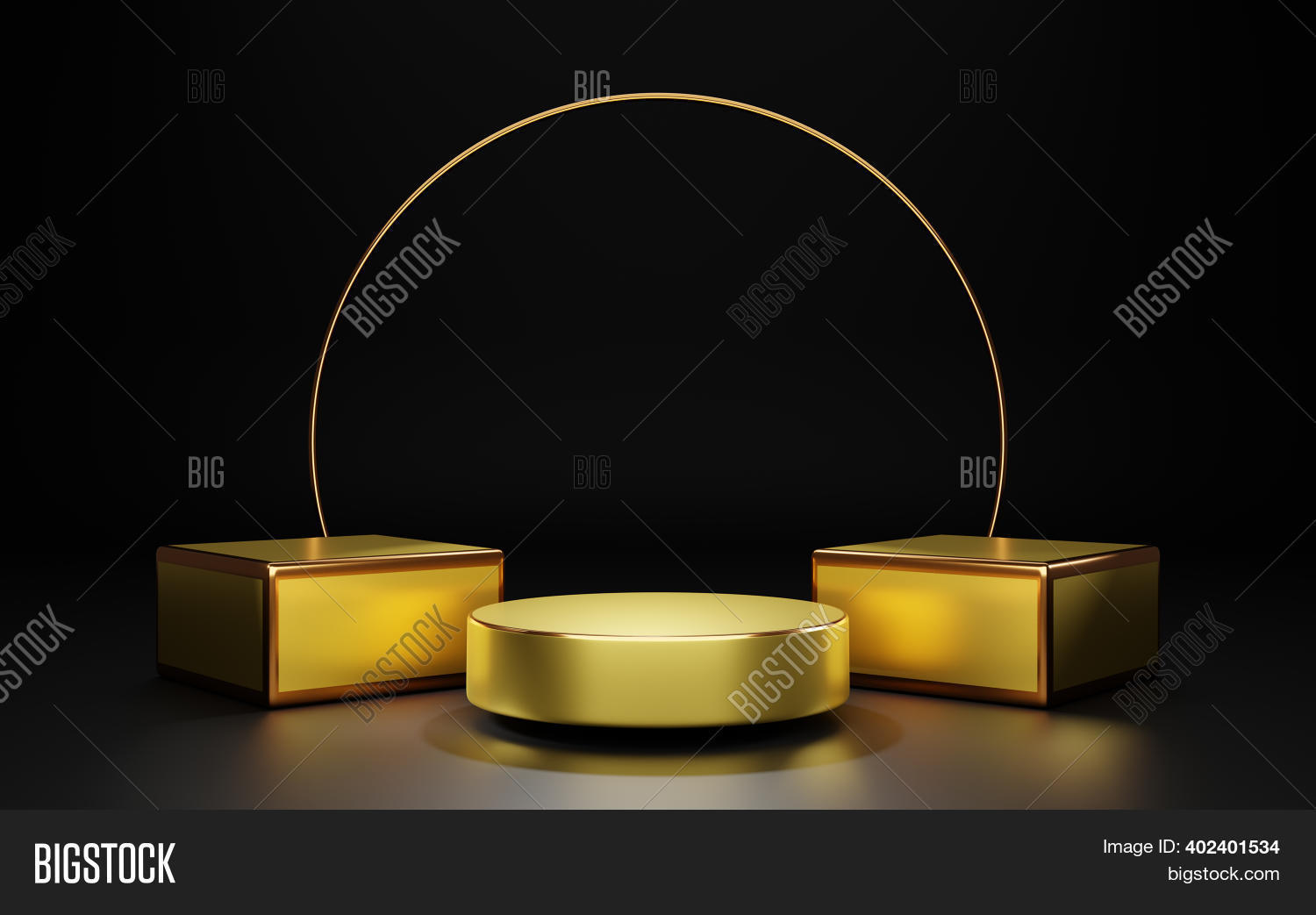 Gold Podium Empty Image & Photo (Free Trial) | Bigstock