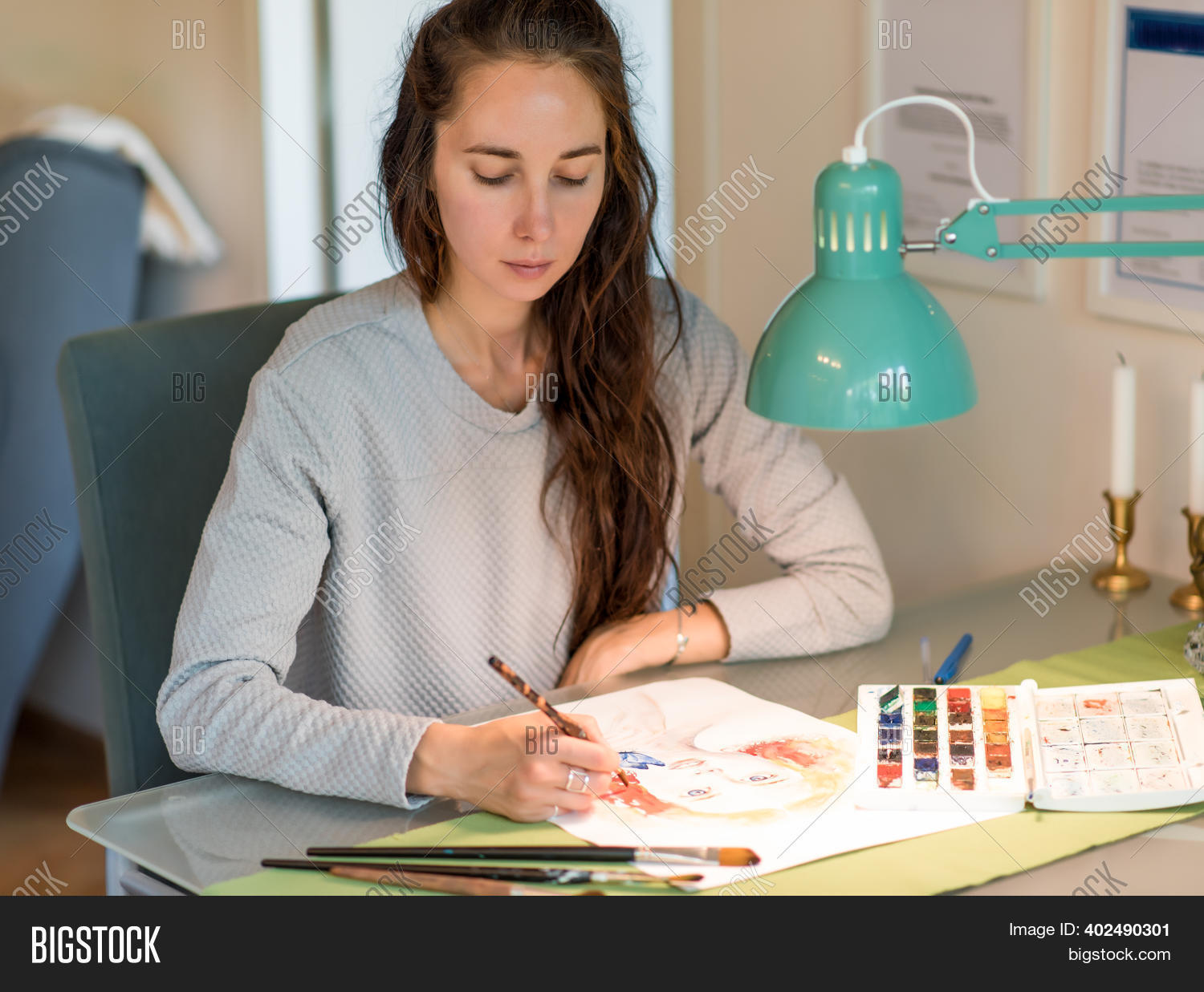 Woman Artist Home Image & Photo (Free Trial) | Bigstock
