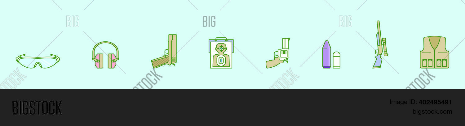 Set Shooting Range Vector & Photo (Free Trial) | Bigstock