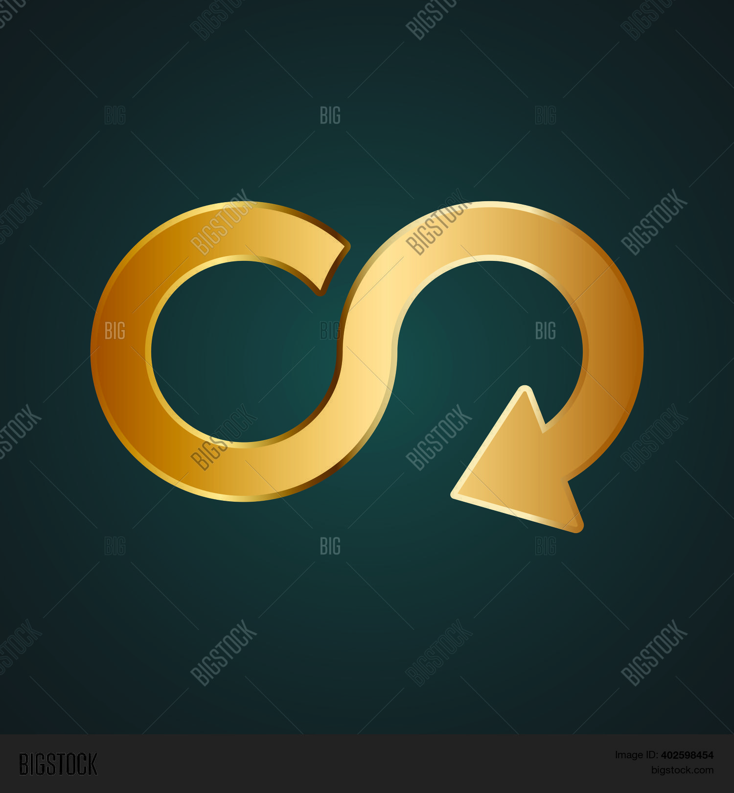 Infinity Sign Arrow Vector & Photo (Free Trial) | Bigstock