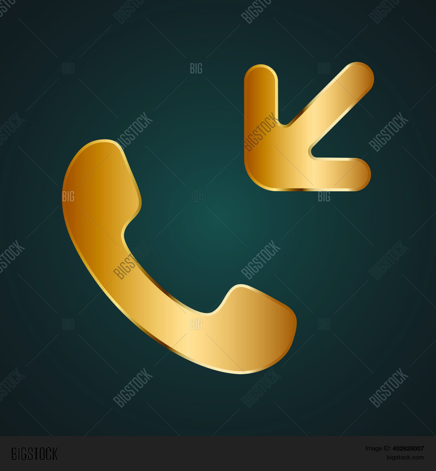 Income Call Icon Vector & Photo (Free Trial) | Bigstock