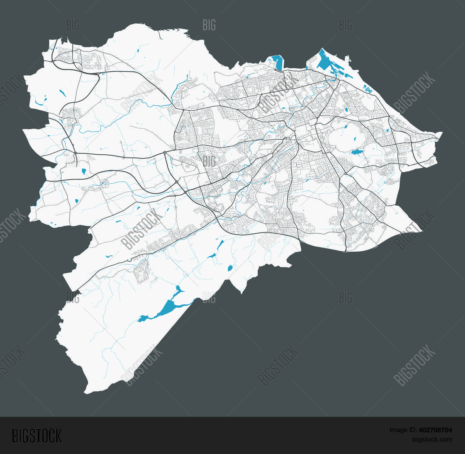 Edinburgh Map. Vector & Photo (Free Trial) | Bigstock