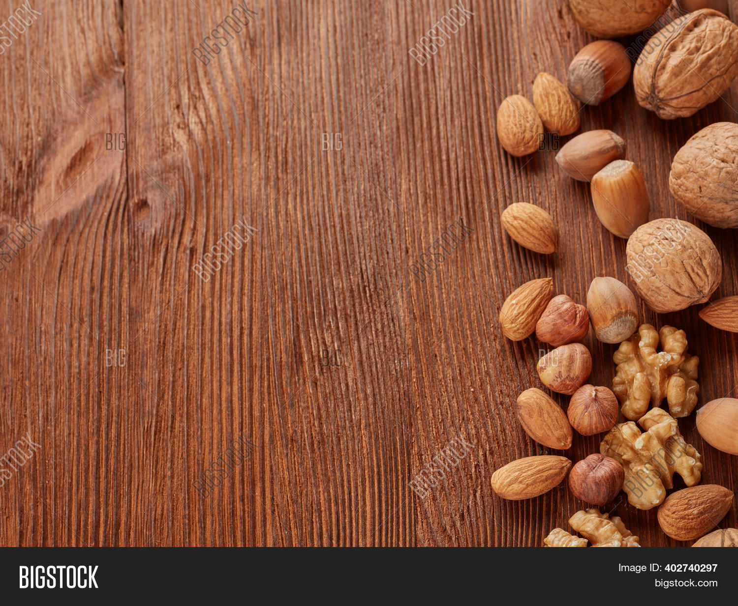 Different Kinds Nuts. Image & Photo (Free Trial) | Bigstock