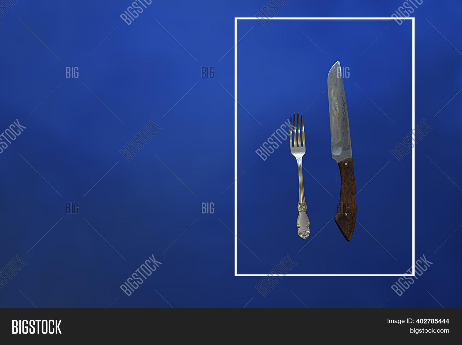 Fork Knife Frame On Image & Photo (Free Trial) | Bigstock