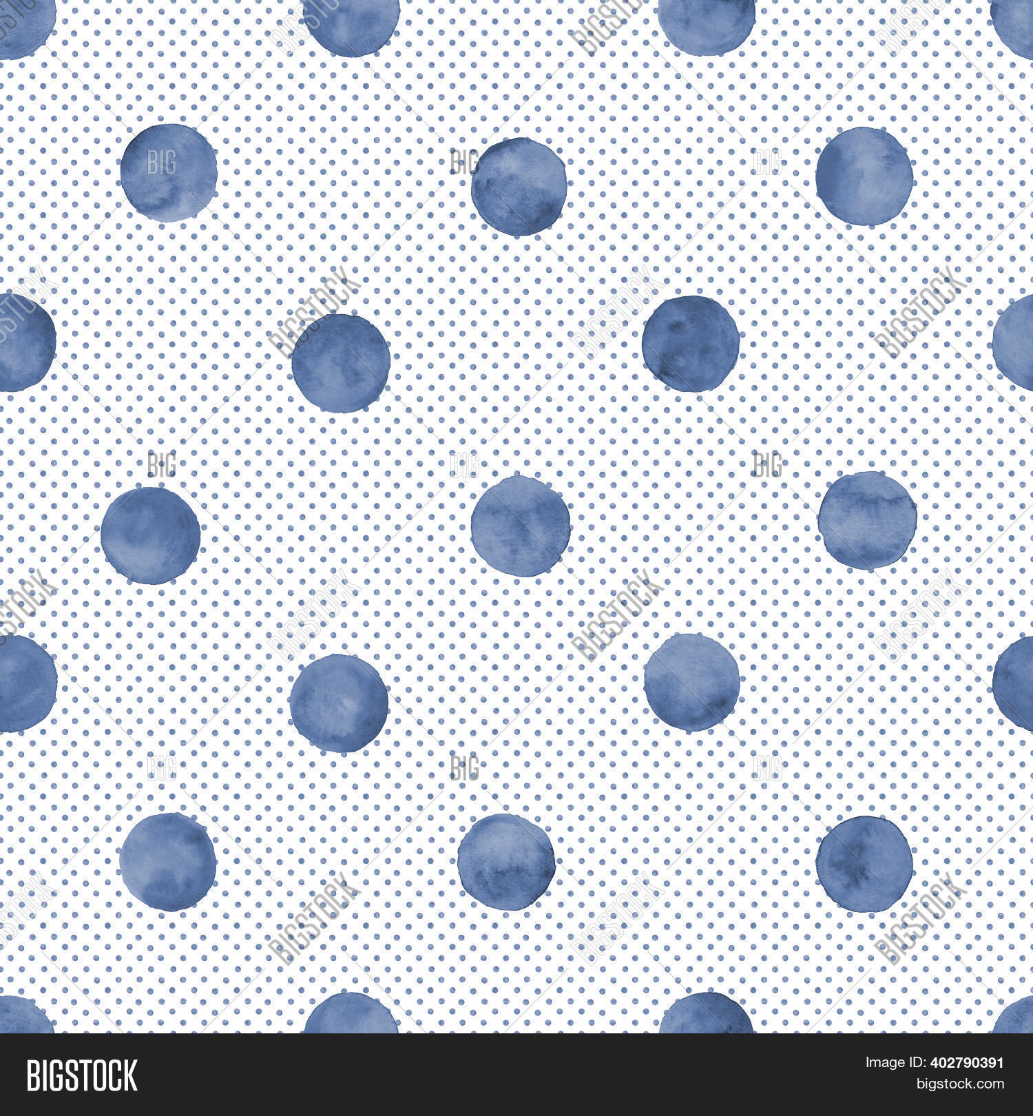 Polka Dot Blue Navy Image & Photo (Free Trial) | Bigstock