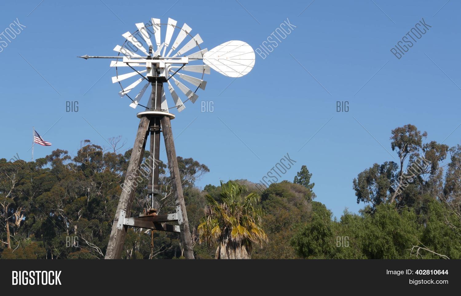 Classic Retro Windmill Image & Photo (Free Trial) | Bigstock