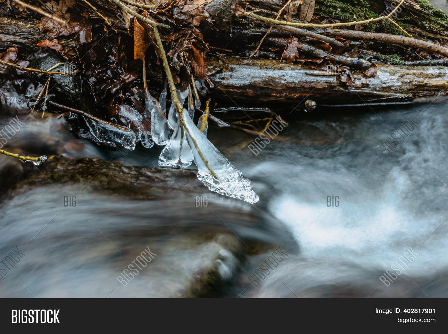 Close Icicles Near Image & Photo (Free Trial) | Bigstock