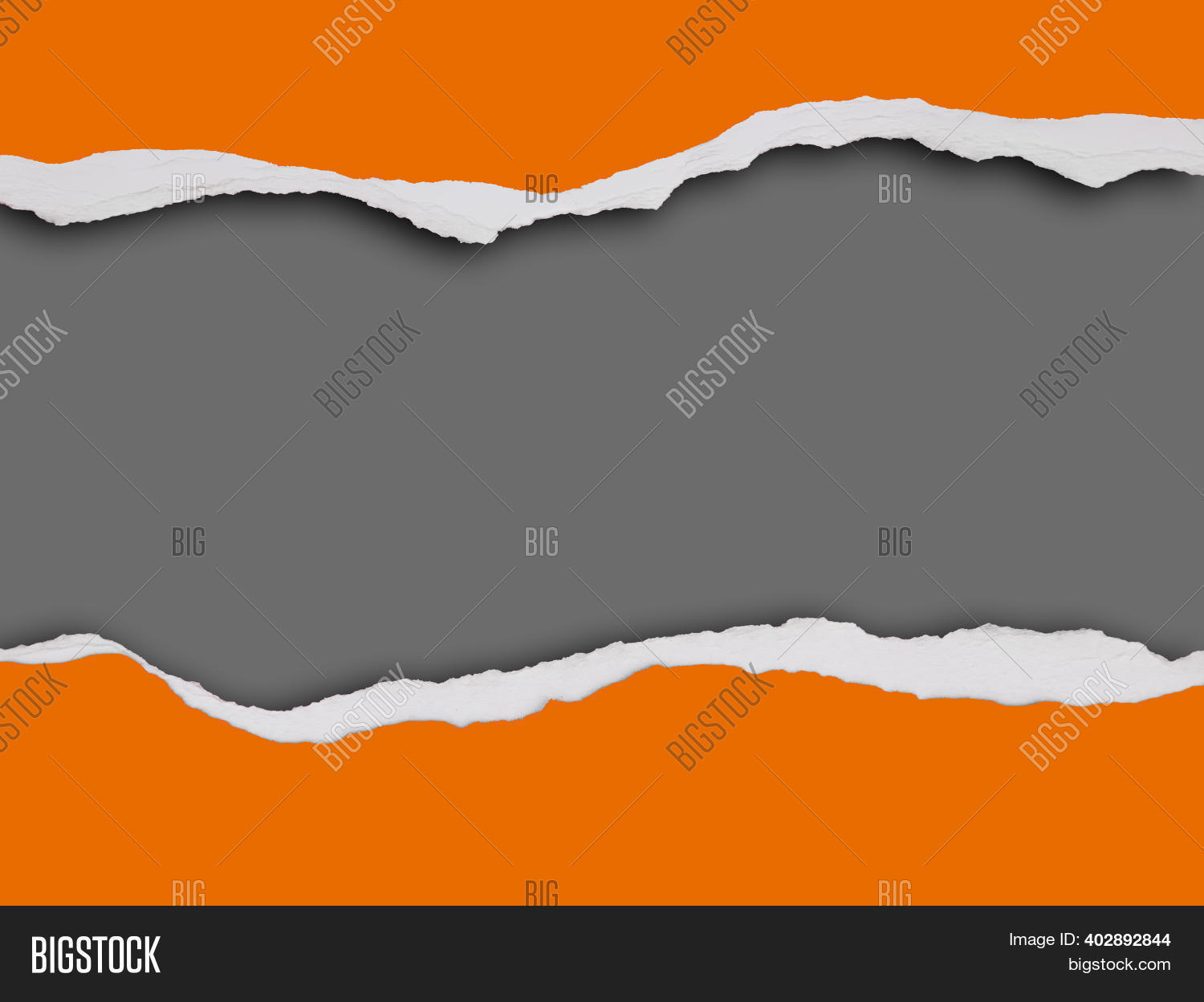 Ripped Orange Paper On Image & Photo (Free Trial) | Bigstock