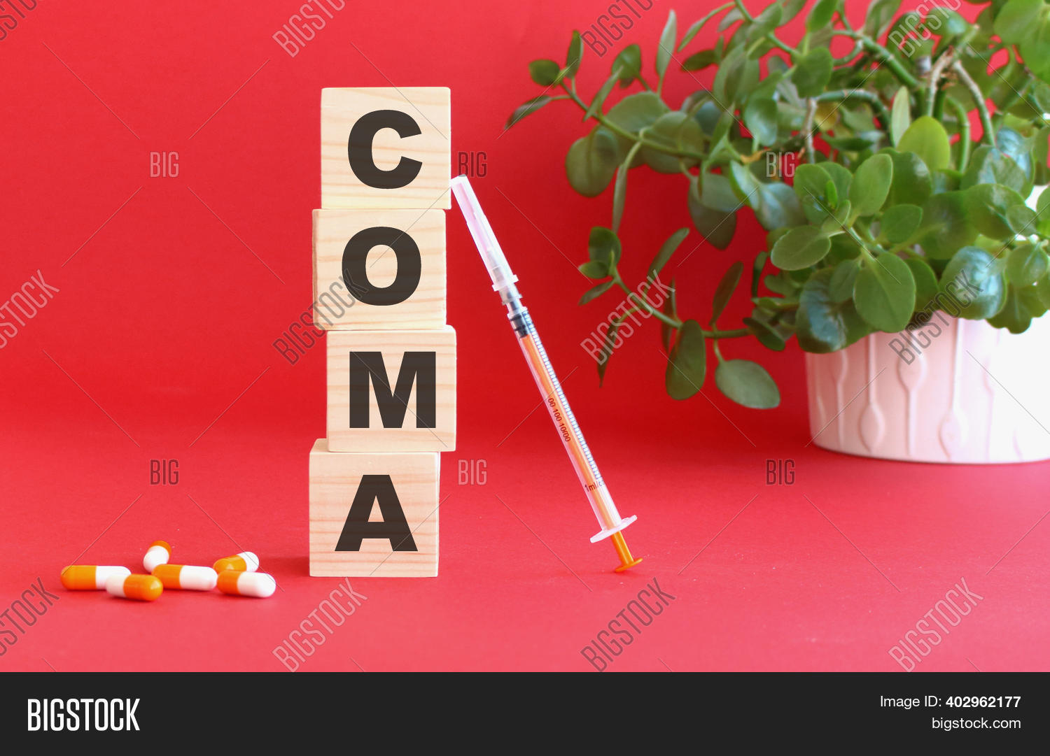 Word Coma Made Wooden Image & Photo (Free Trial) | Bigstock