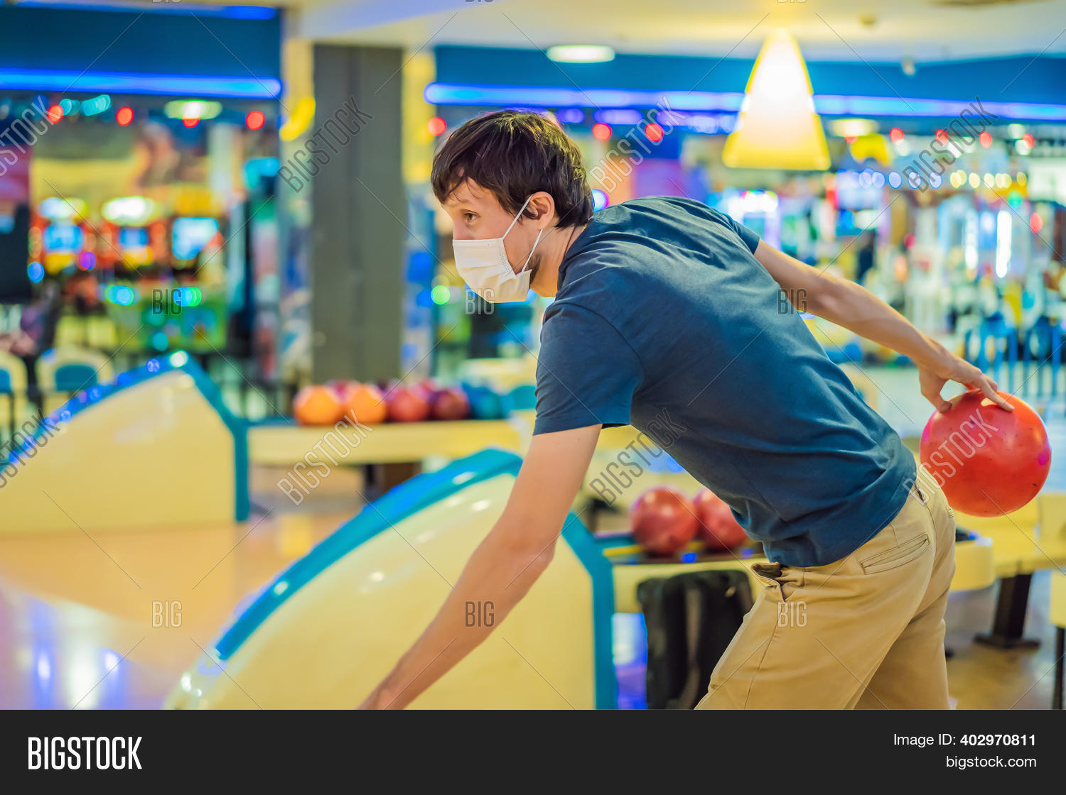 Man Playing Bowling Image & Photo (Free Trial) | Bigstock