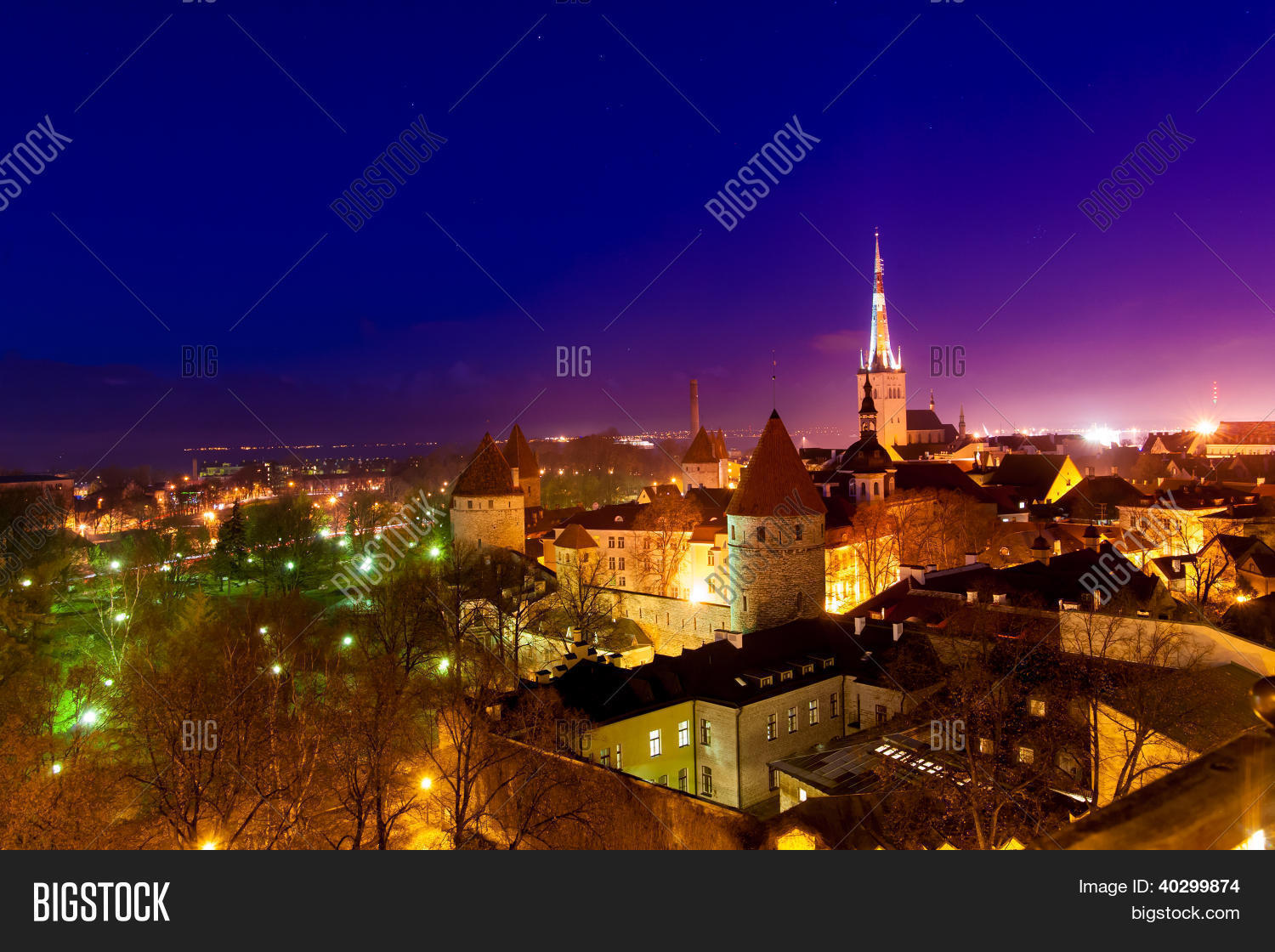 Top View On Towers Old Image & Photo (Free Trial) | Bigstock