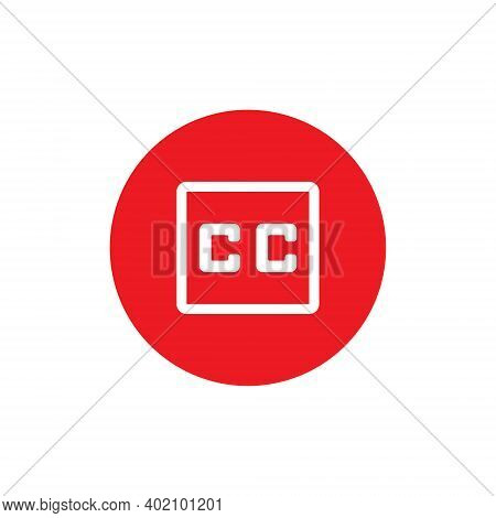 Cc Icon Vector Flat Vector & Photo (Free Trial) | Bigstock