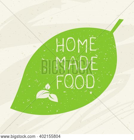 Home Made Food Label Vector & Photo (Free Trial) | Bigstock