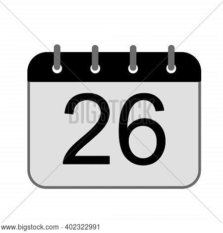 26th Calendar Icon Image & Photo (Free Trial) | Bigstock