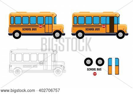 School Bus Separate Vector & Photo (Free Trial) | Bigstock