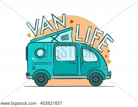 Van Life Emblem. Hand Vector & Photo (Free Trial) | Bigstock