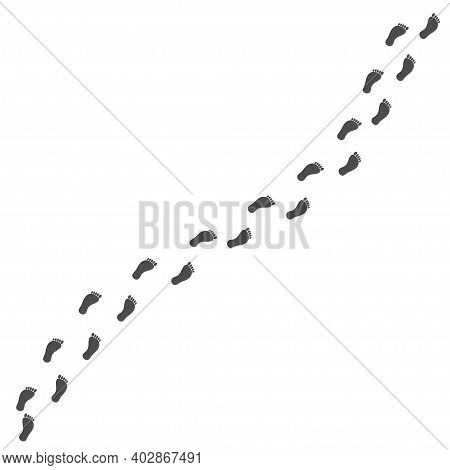 Step Footprints Paths Vector & Photo (Free Trial) | Bigstock