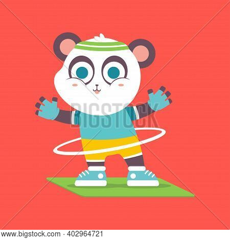 Cute Panda Kid Hula Vector & Photo (Free Trial) | Bigstock