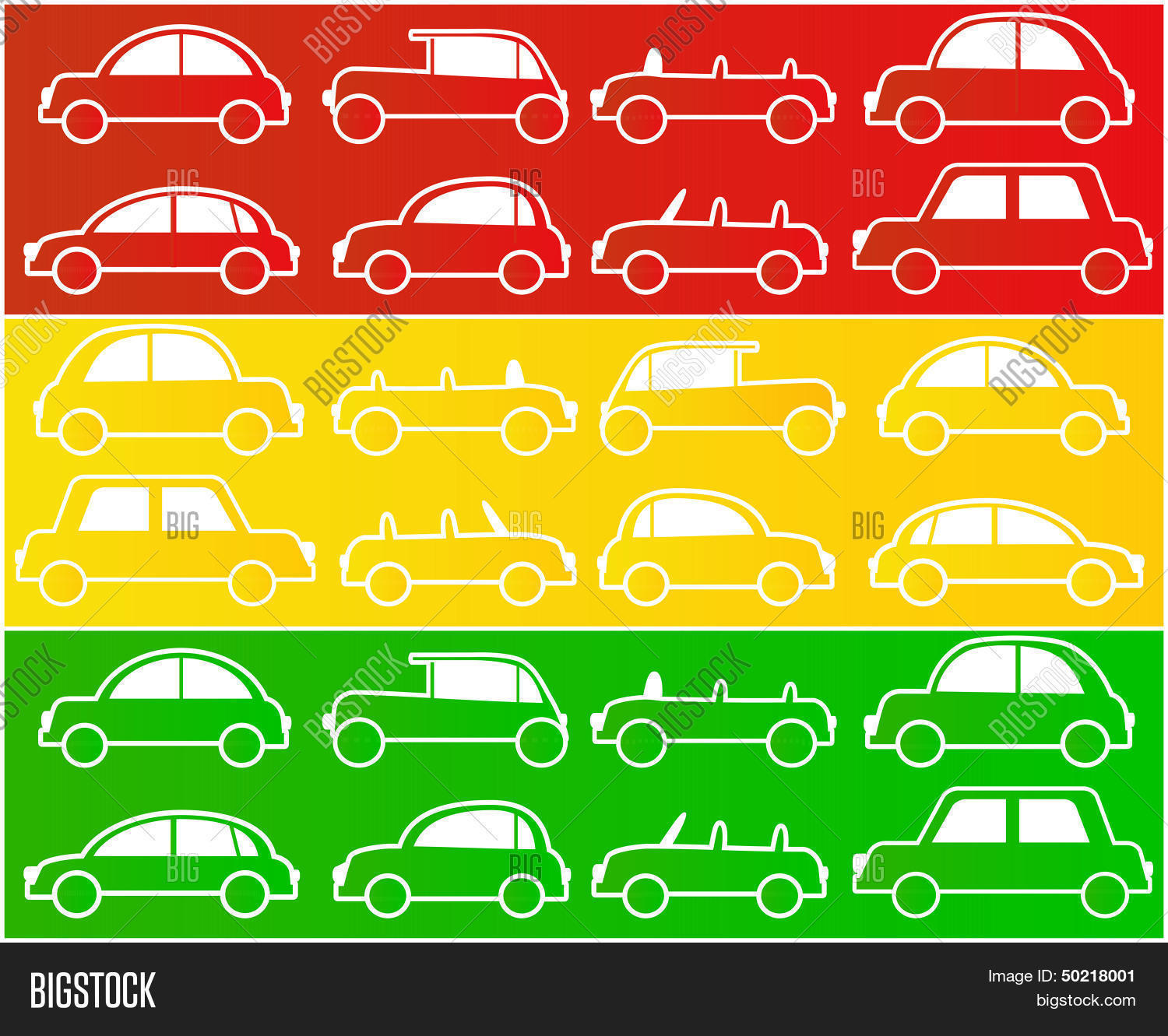 Cars Colors Traffic Vector & Photo (Free Trial) | Bigstock