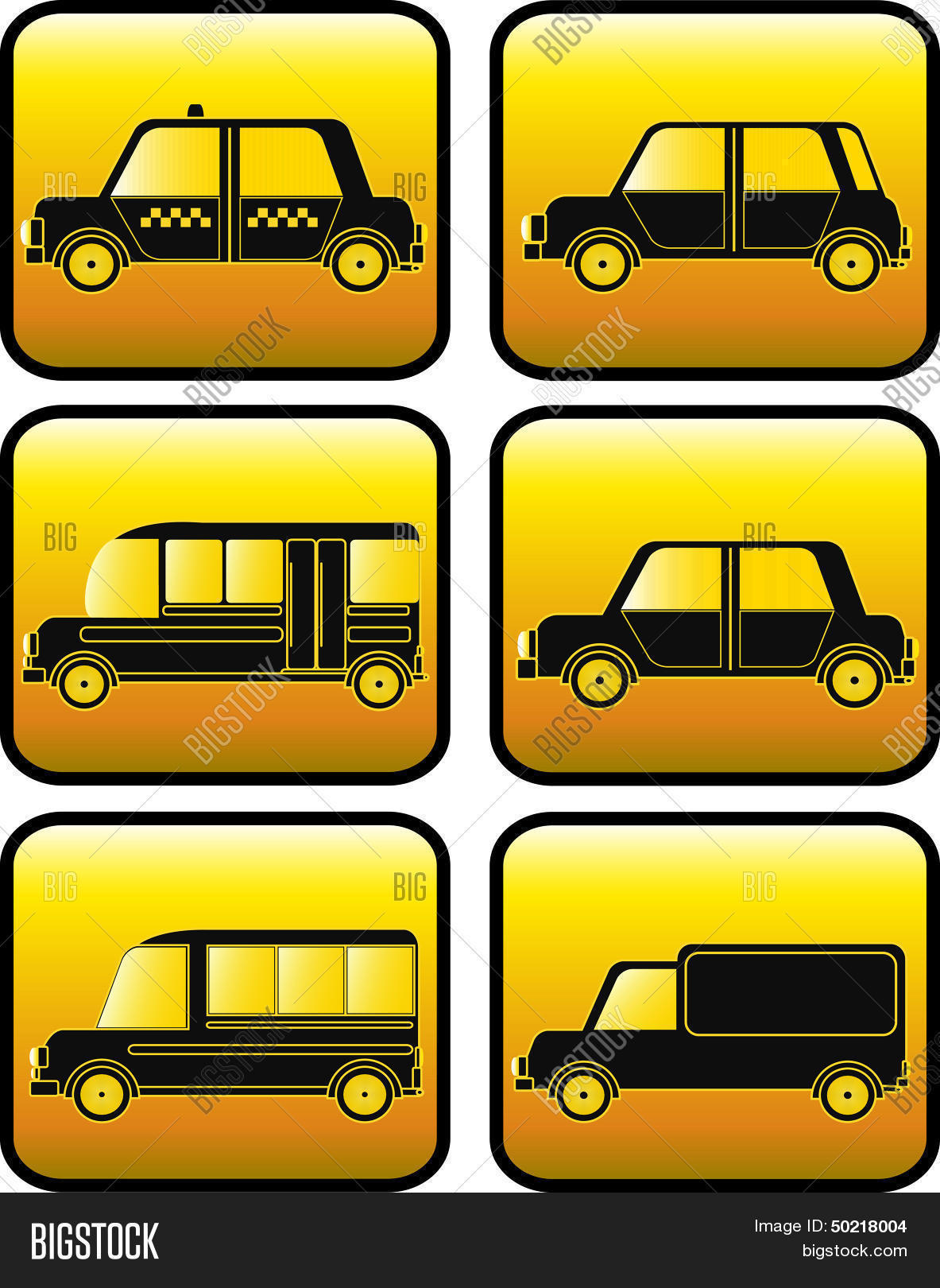 Set Buttons Cars Vector & Photo (Free Trial) | Bigstock