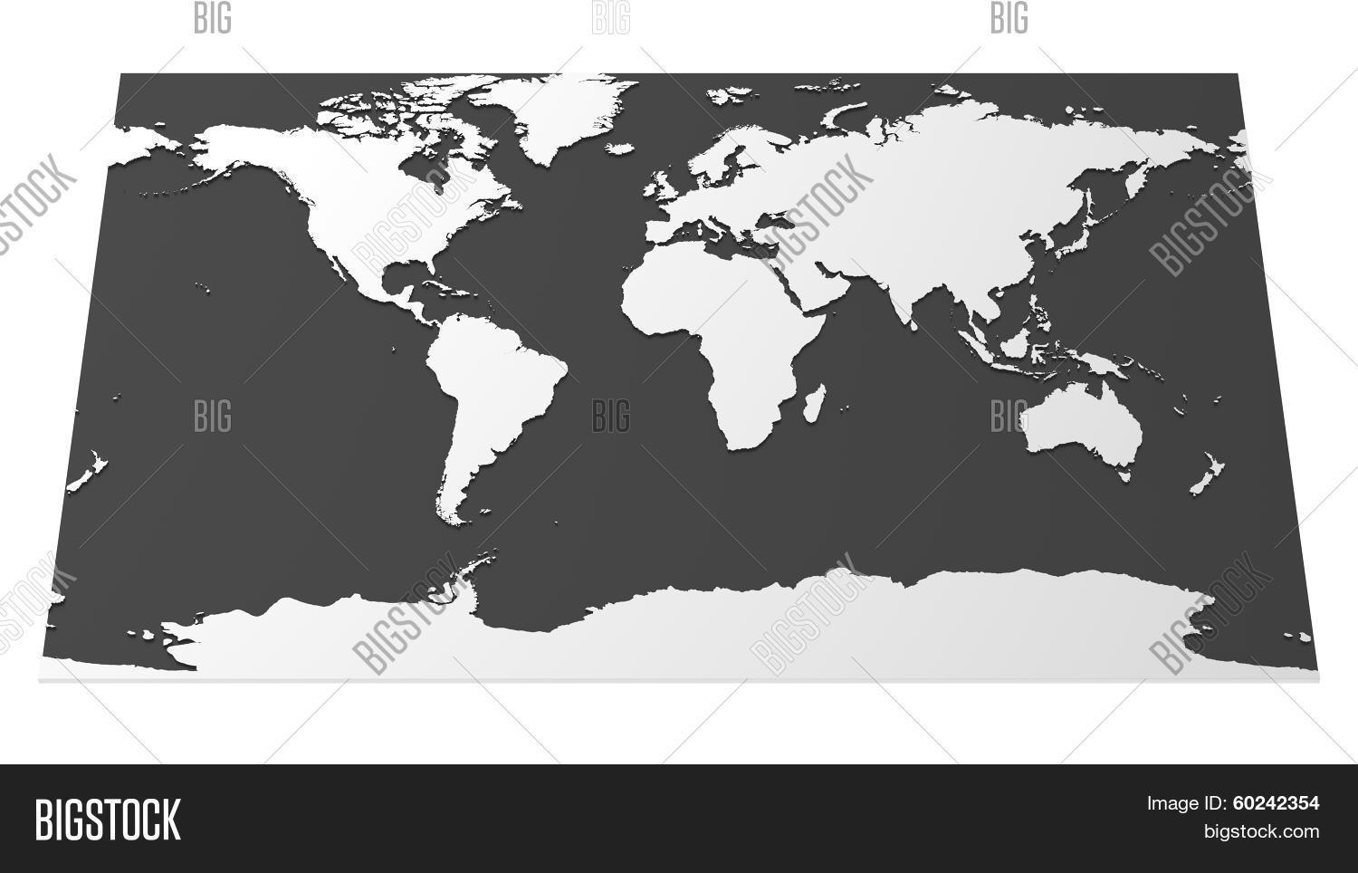 3D Hi-Tech World Map Image & Photo (Free Trial) | Bigstock