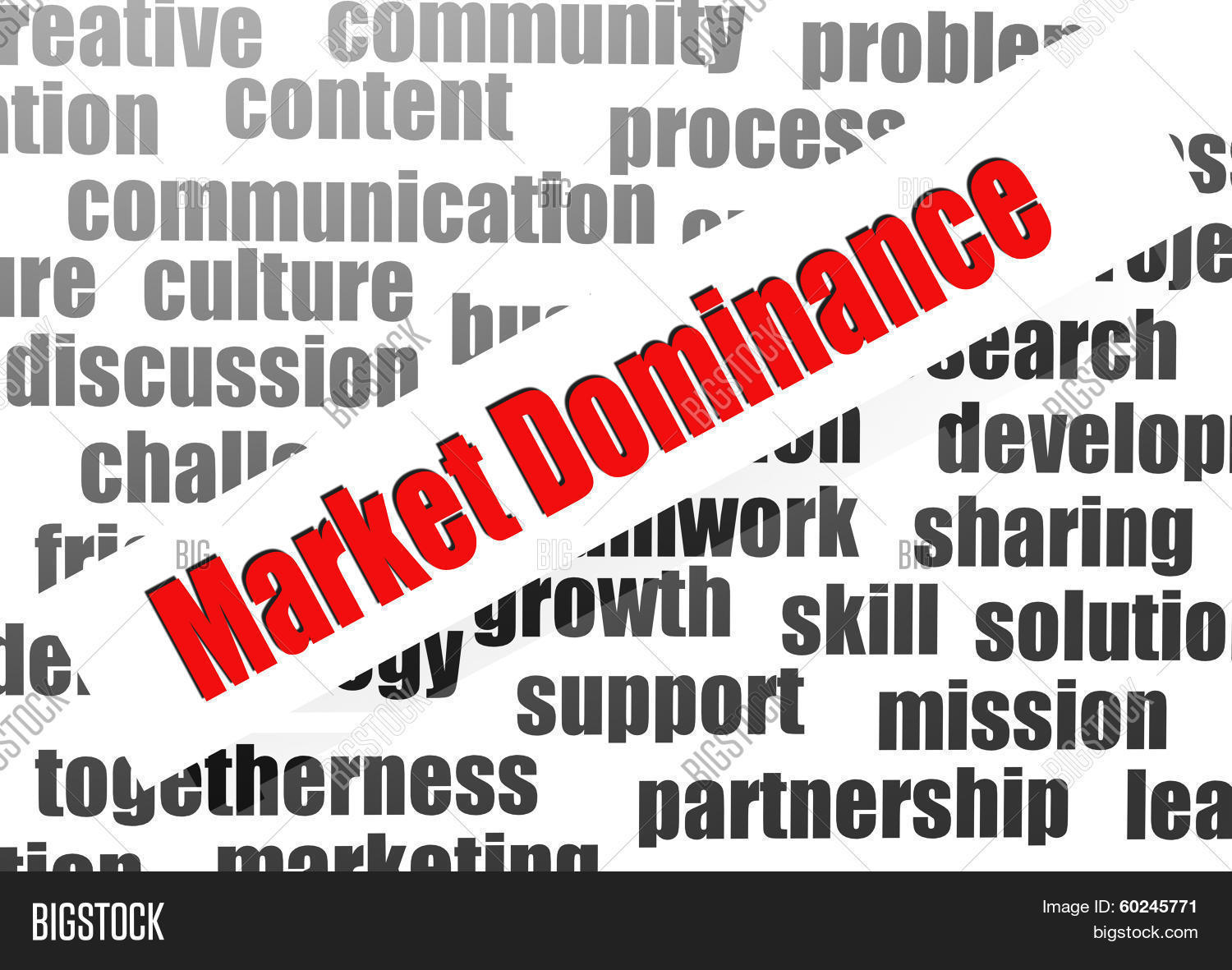 Market Dominance Word Image & Photo (Free Trial) | Bigstock