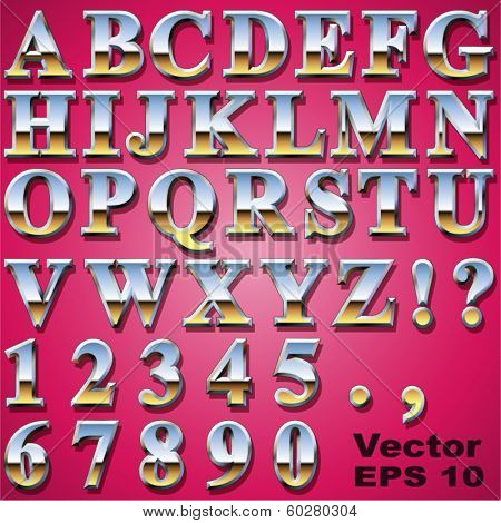 Vector y foto Alphabet Sit Shiny (prueba gratis) | Bigstock