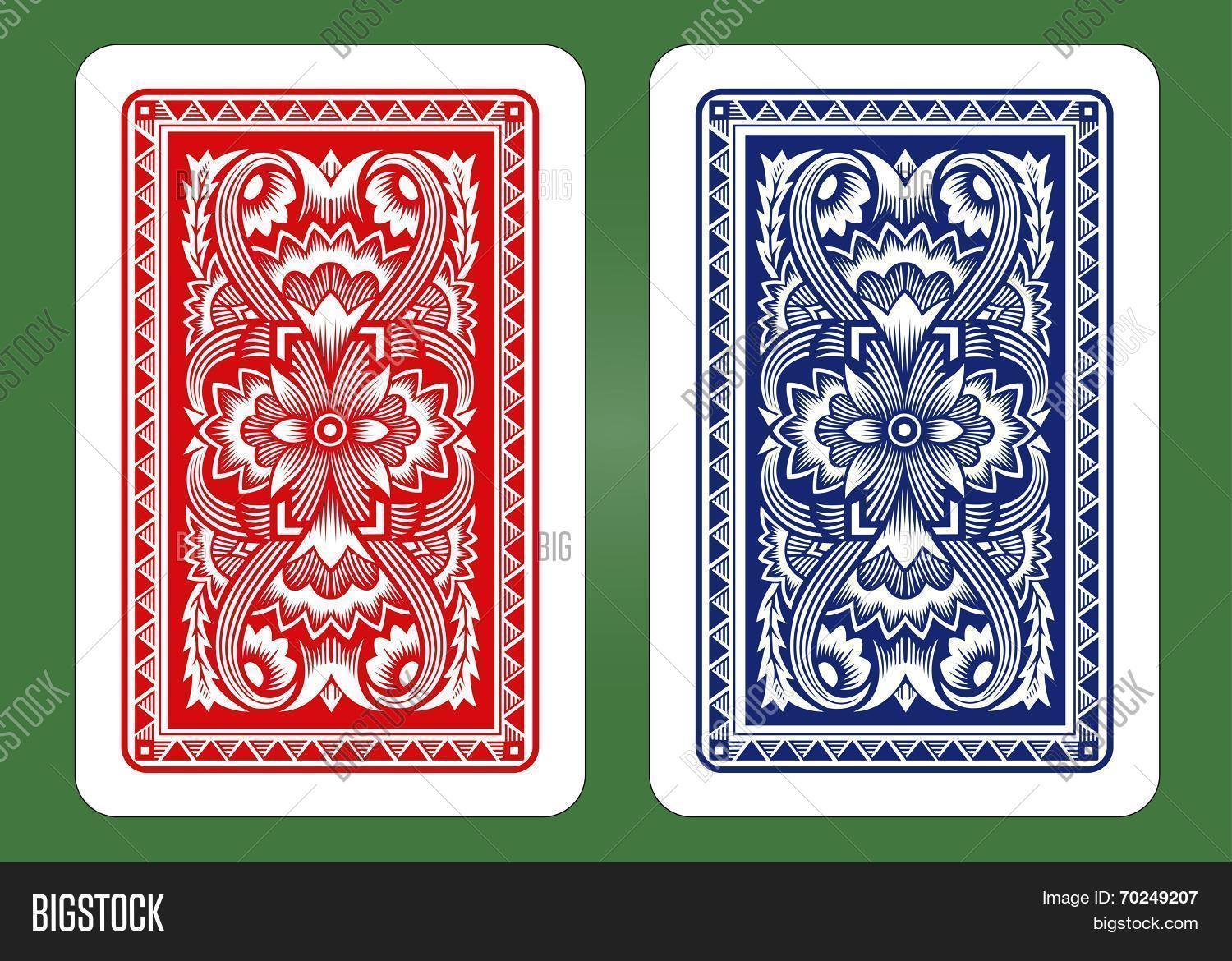 Playing Card Back Vector & Photo (Free Trial) | Bigstock