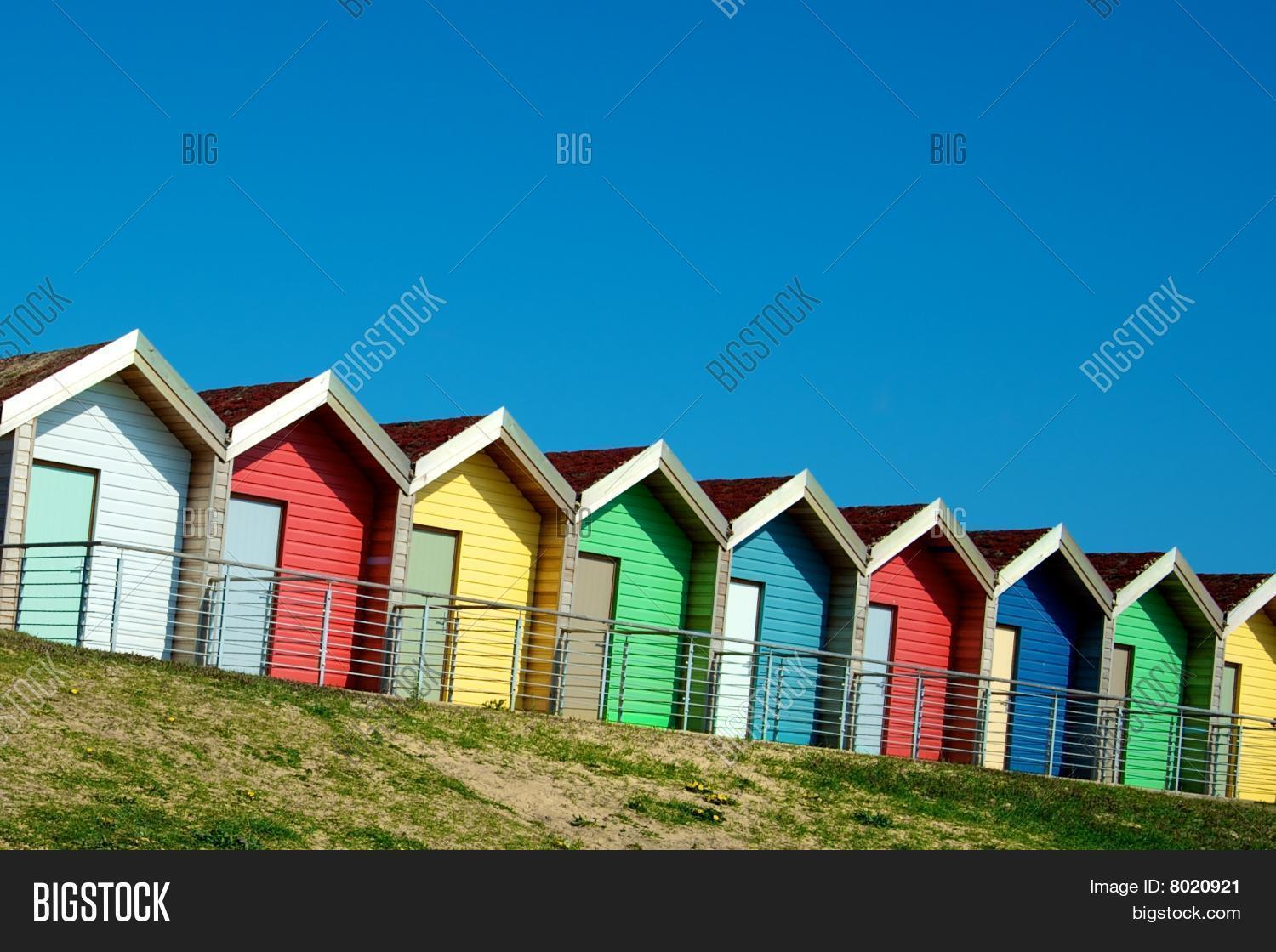 Colourful Beach Huts Image & Photo (Free Trial) | Bigstock