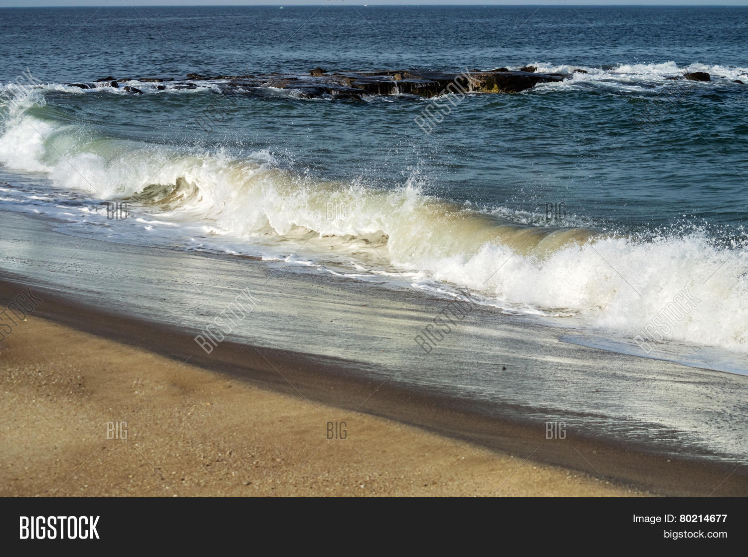 Wave Along Shoreline Image & Photo (Free Trial) | Bigstock