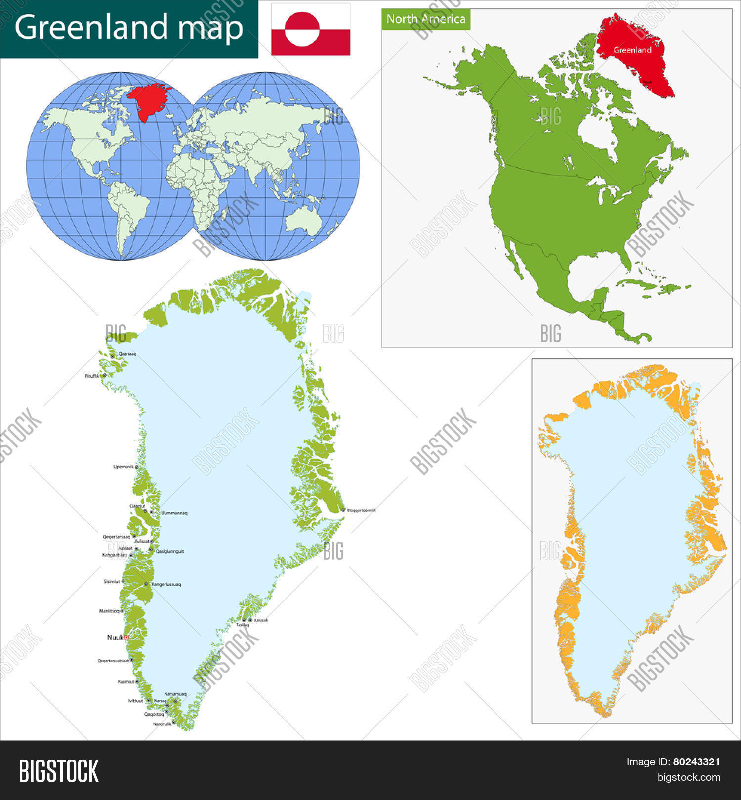 Map Greenland Drawn Image & Photo (Free Trial) | Bigstock