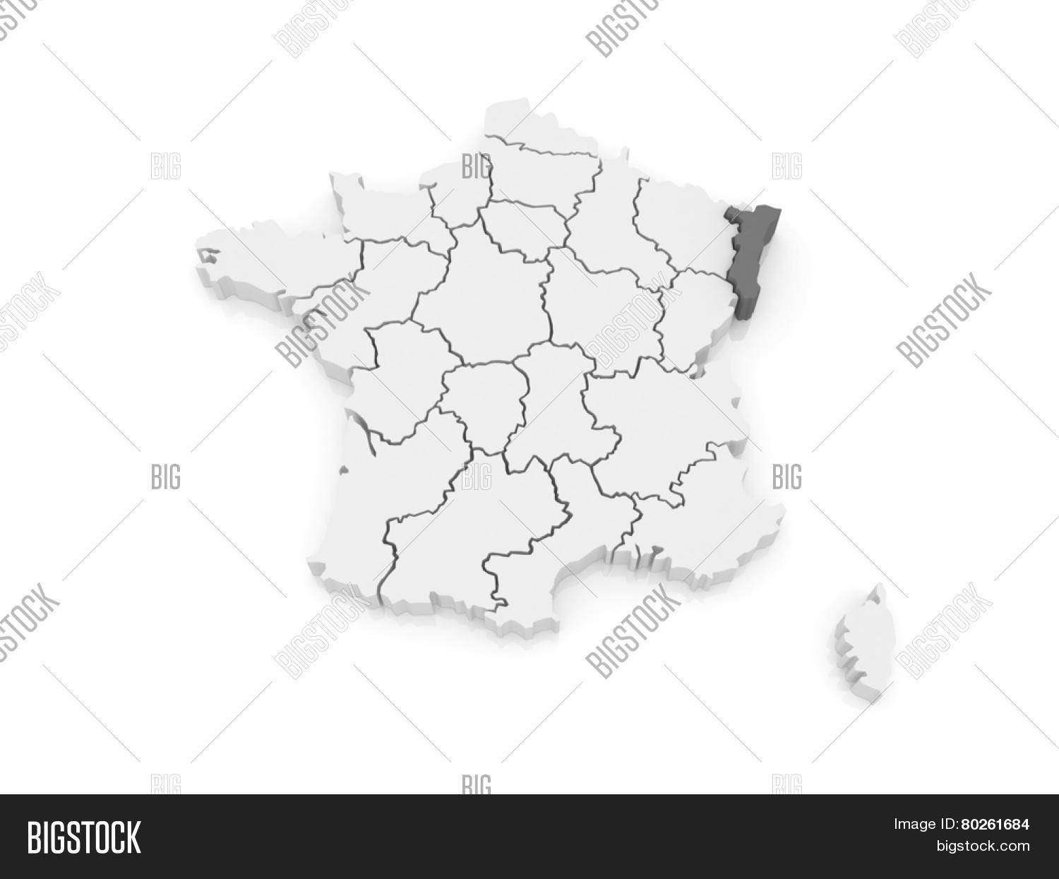Map Alsace. France. 3d Image & Photo (Free Trial) | Bigstock