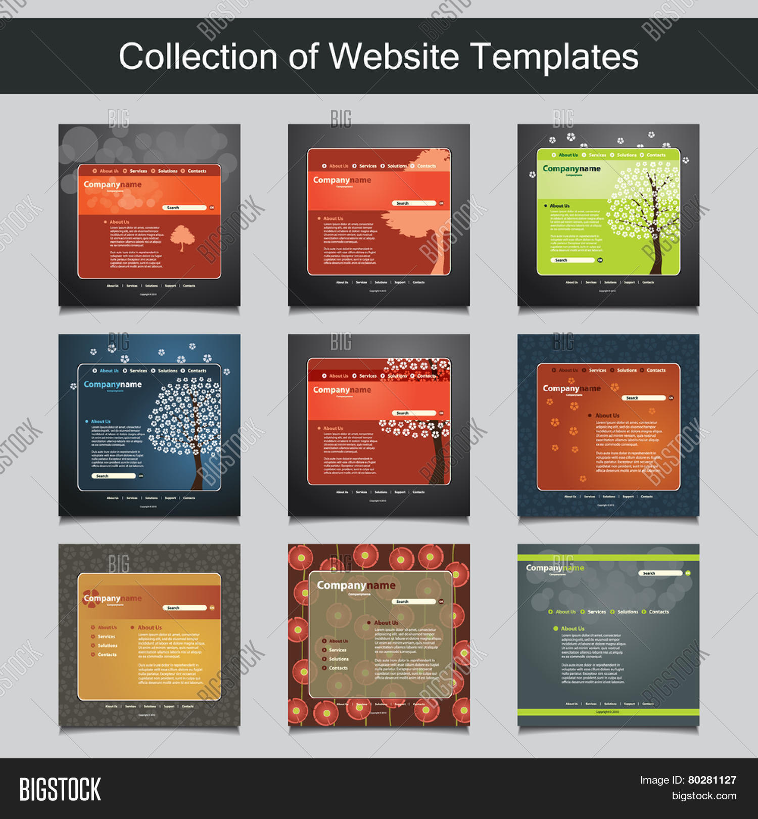 Collection Website Vector & Photo (Free Trial) | Bigstock