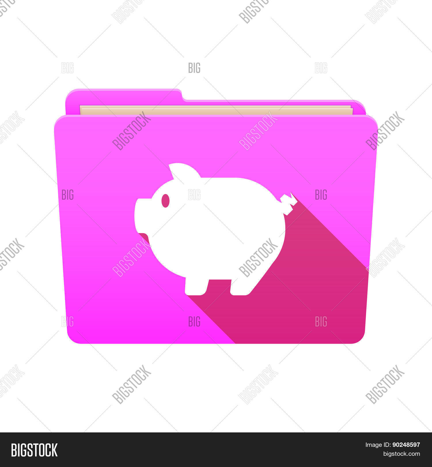 Folder Icon Pig Vector & Photo (Free Trial) | Bigstock
