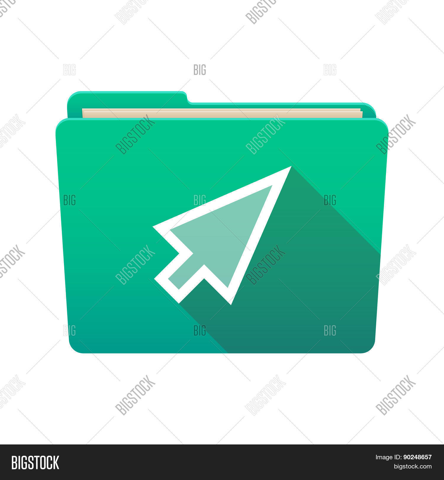 Folder Icon Cursor Vector & Photo (Free Trial) | Bigstock