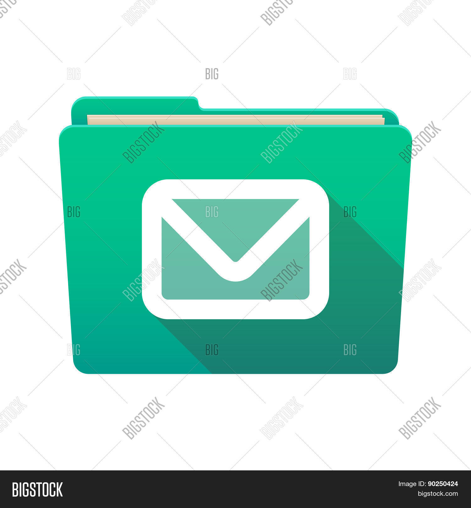Folder Icon Envelope Vector & Photo (Free Trial) | Bigstock