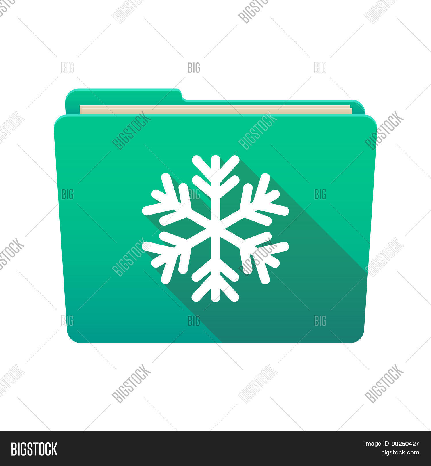 Folder Icon Snow Vector & Photo (Free Trial) | Bigstock