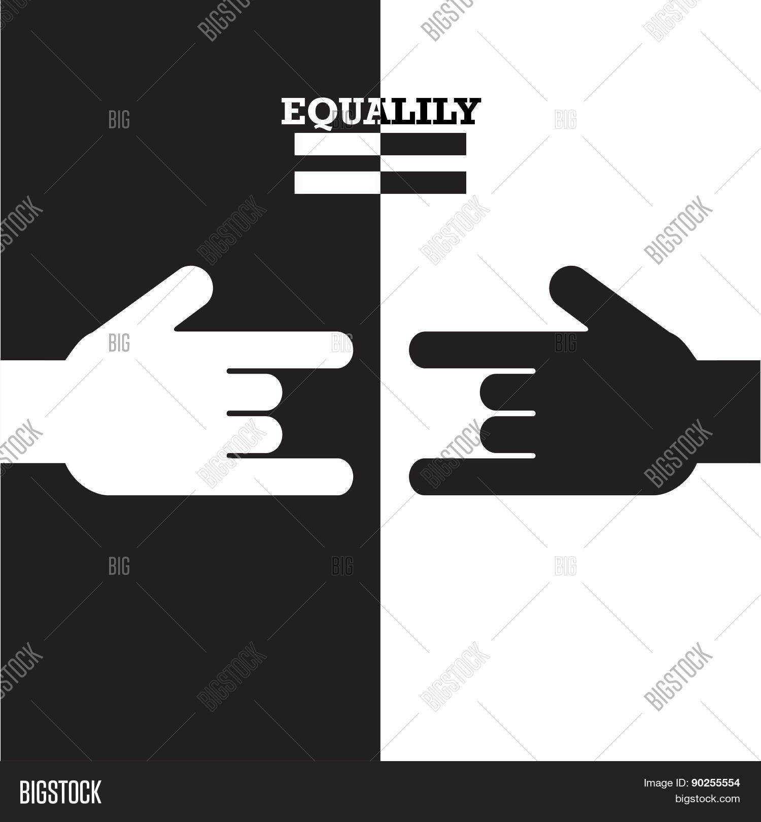 Black White Hand Vector & Photo (Free Trial) | Bigstock