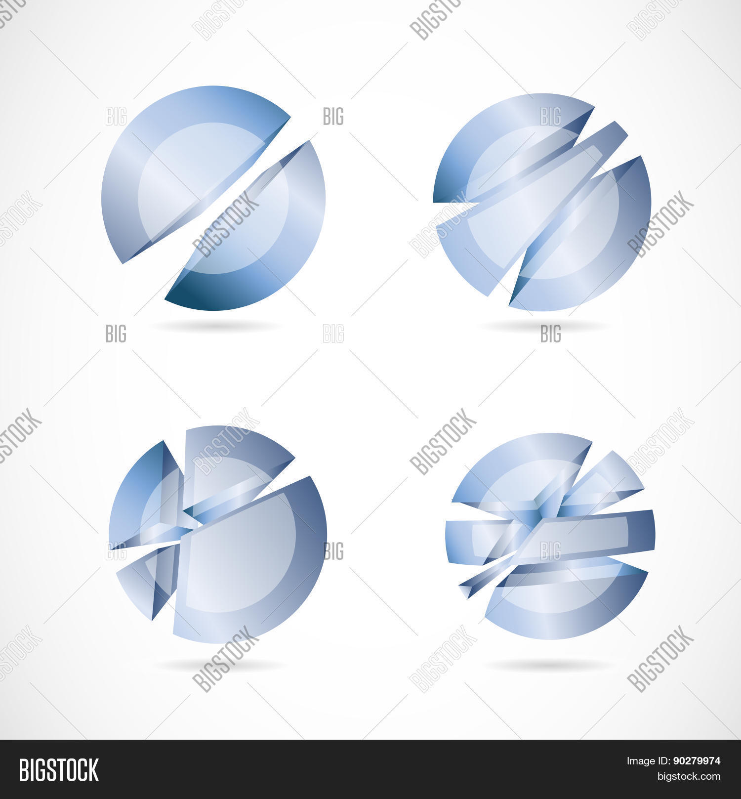 Blue Abstract Circle Vector & Photo (Free Trial) | Bigstock
