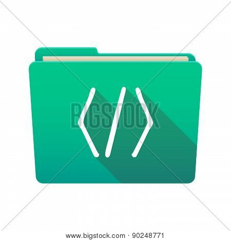 Folder Icon Code Sign Vector & Photo (Free Trial) | Bigstock