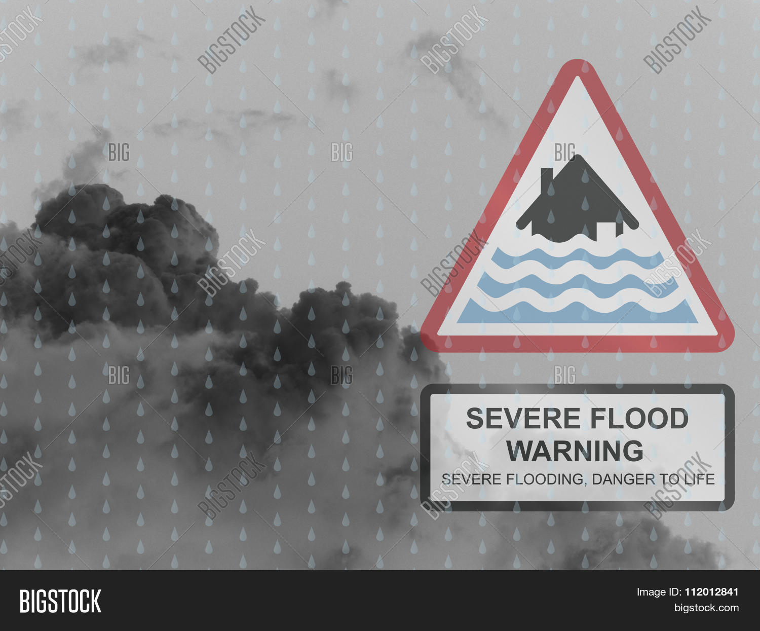 Severe Flood Warning Image & Photo (Free Trial) | Bigstock