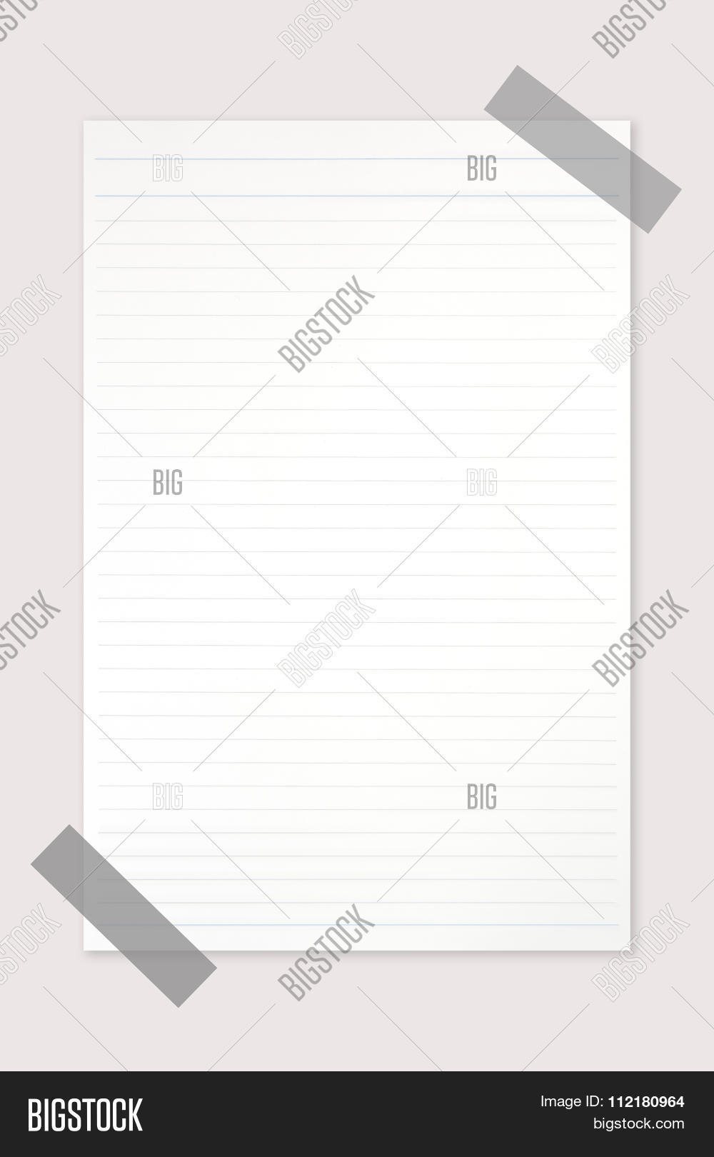Blank White Paper Note Image & Photo (Free Trial) | Bigstock