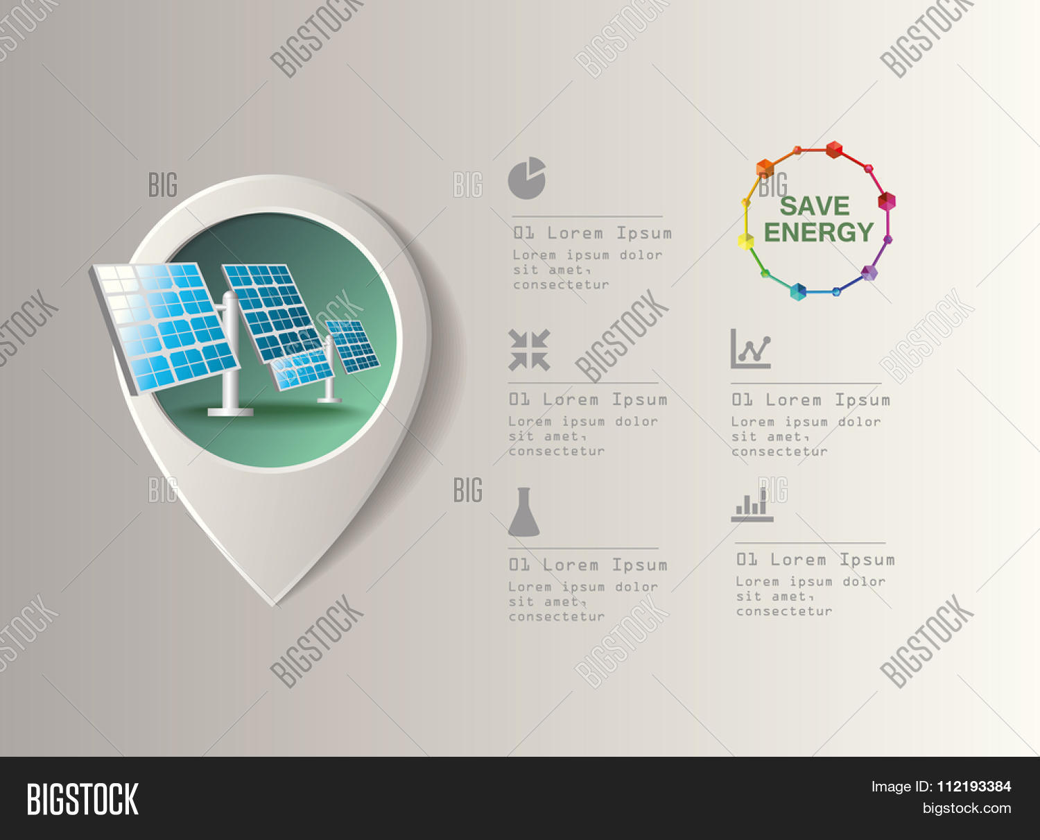 Solar Power Plant Vector & Photo (Free Trial) | Bigstock