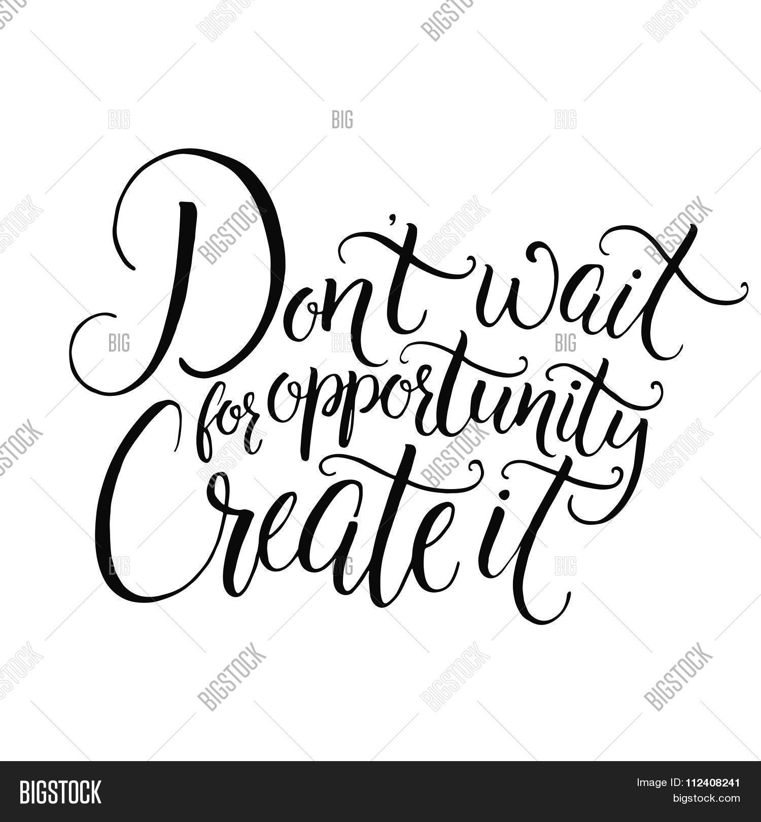 Don't Wait Vector & Photo (Free Trial) | Bigstock