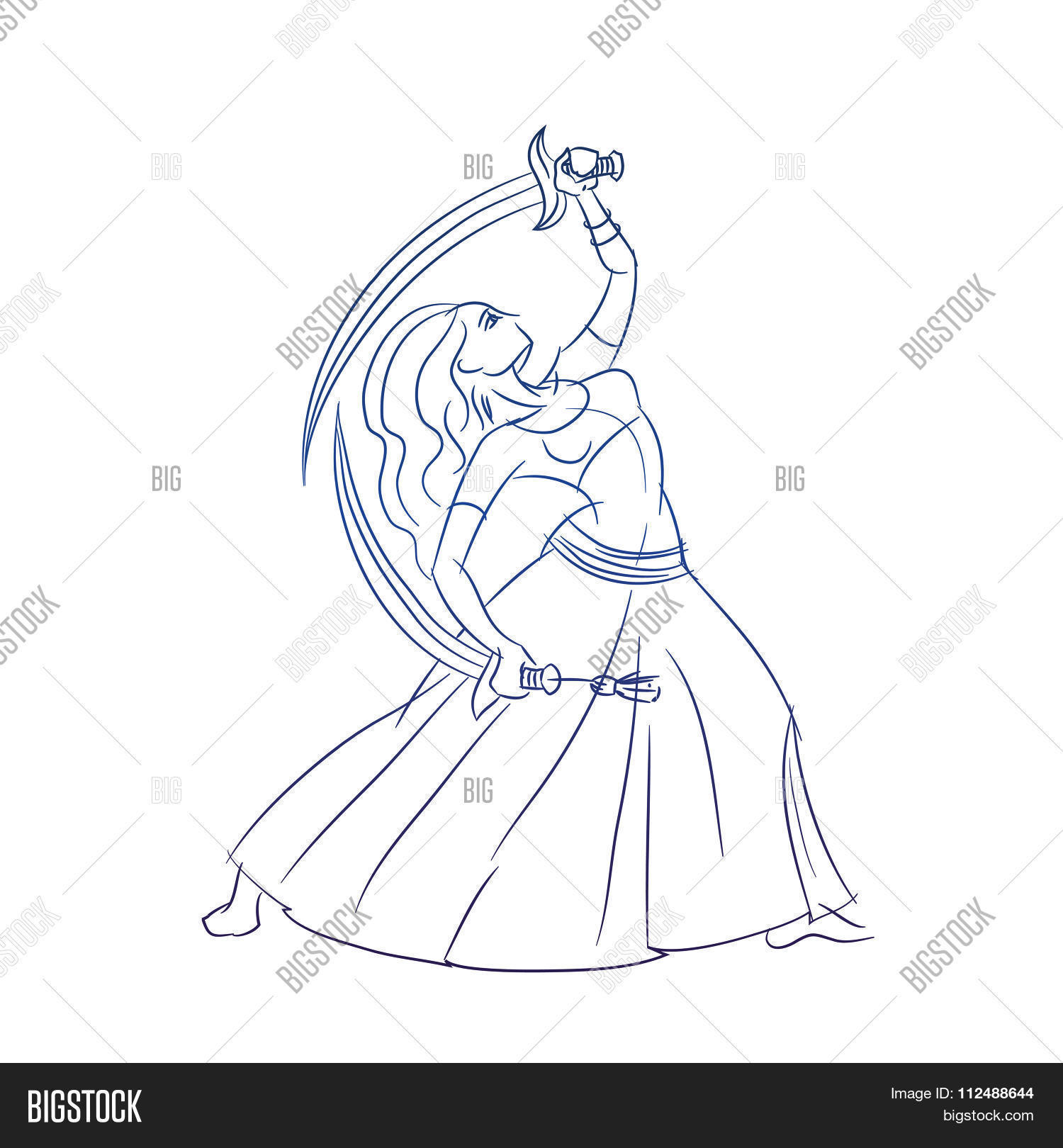 Belly Dancer Figure Vector & Photo (Free Trial) | Bigstock