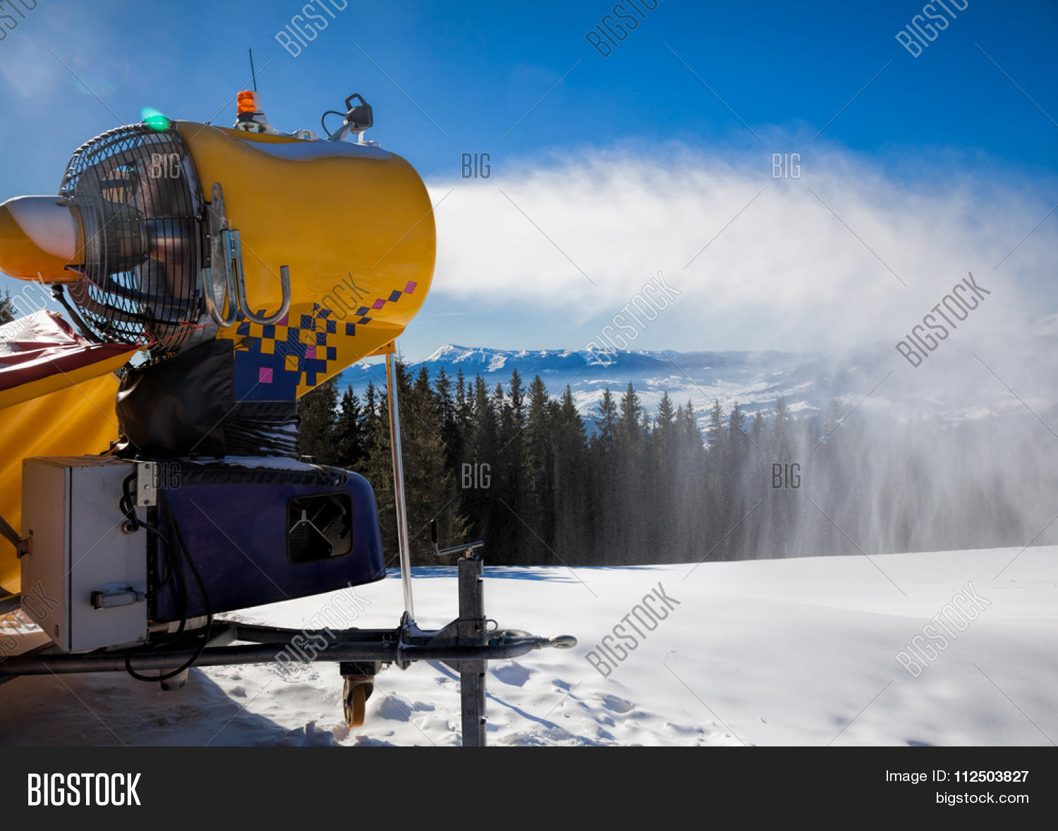 Snow Making Machine Image & Photo (Free Trial) | Bigstock