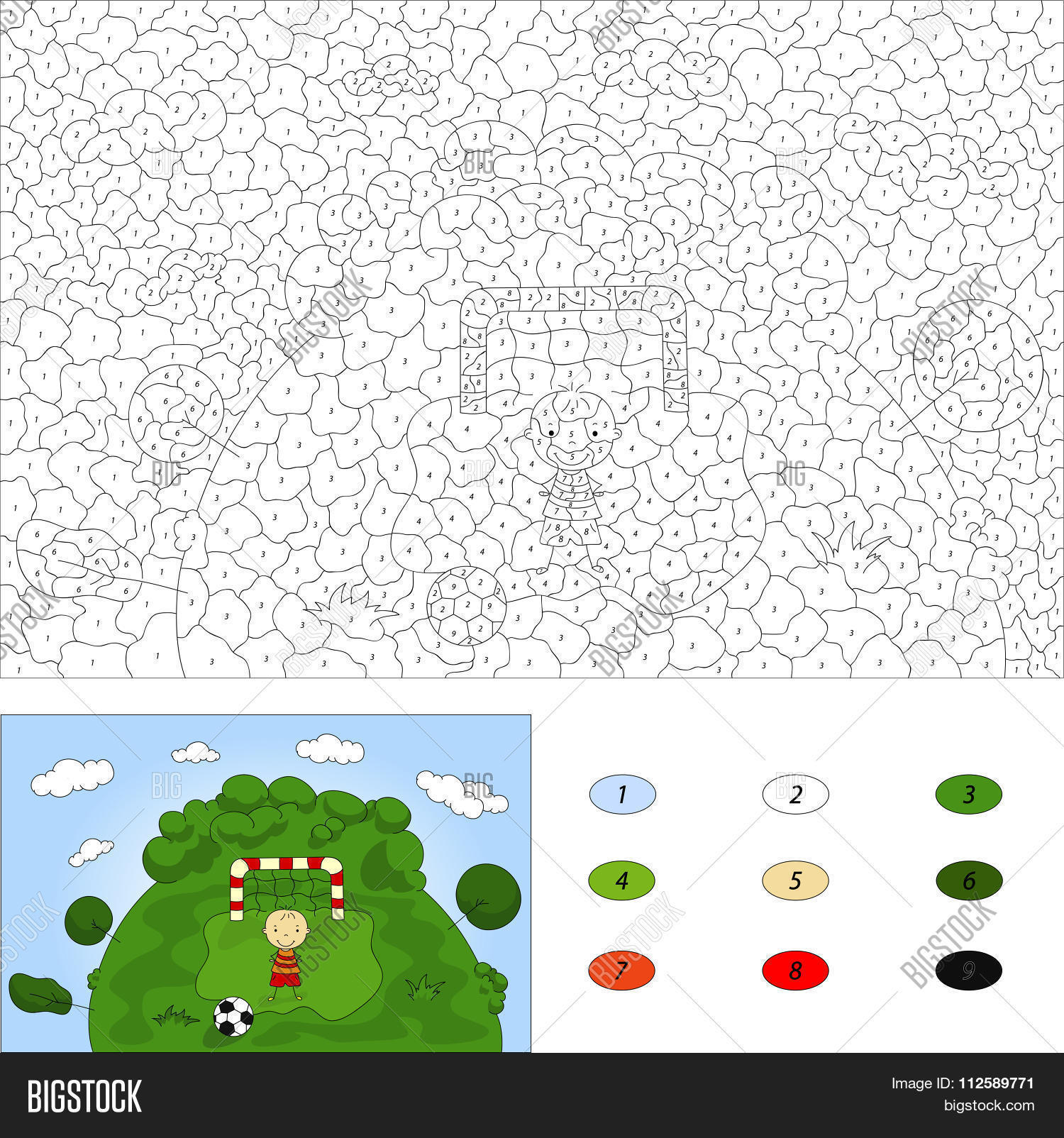 Vector y foto Color By Number (prueba gratis) | Bigstock