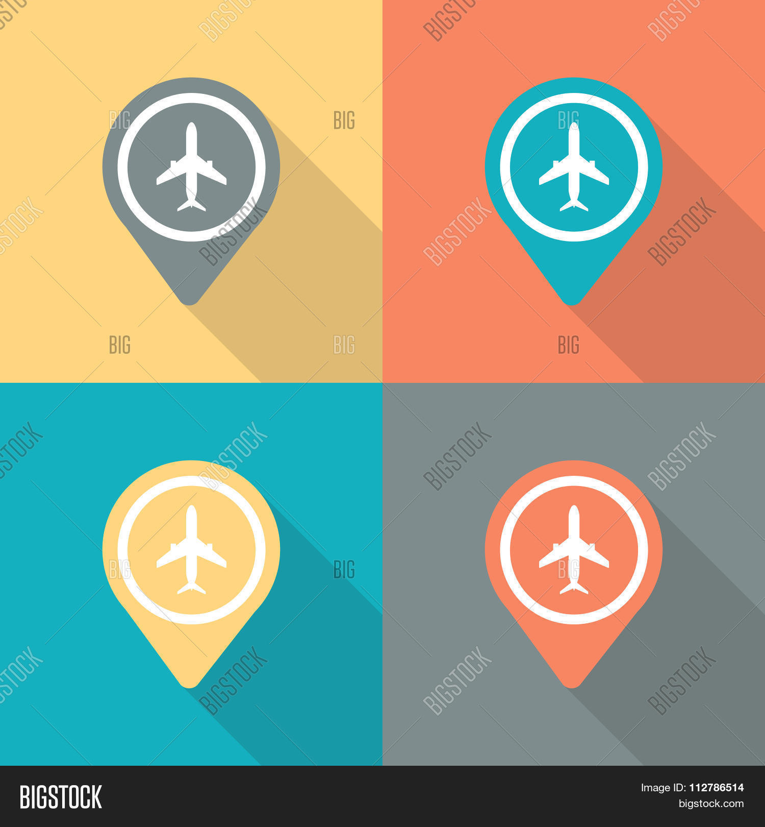 Aircraft Airplane Pin Vector & Photo (Free Trial) | Bigstock